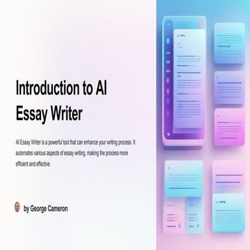 Introduction to AI Essay Writer - Global Assignment Help | PPT