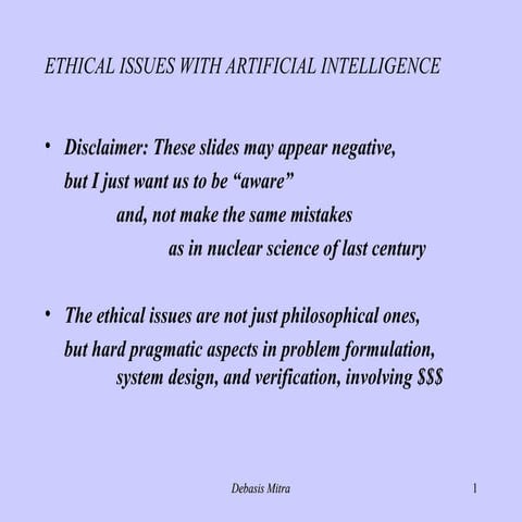Ethical Artificial Intelligence Presentation | PPTX