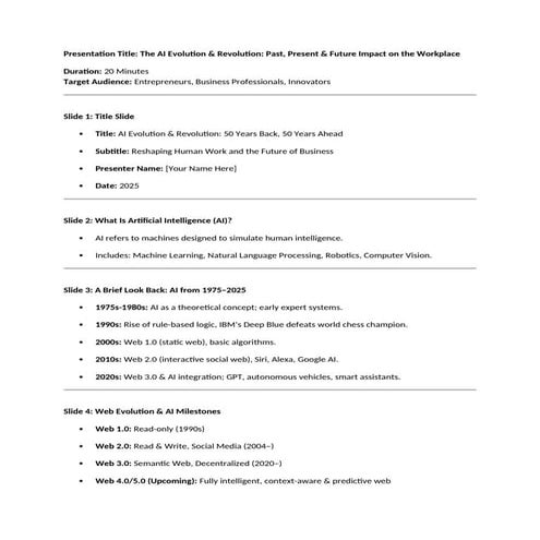 AI EVOLUTION AND REVOLUTION OSAHENRUMWEN | DOCX