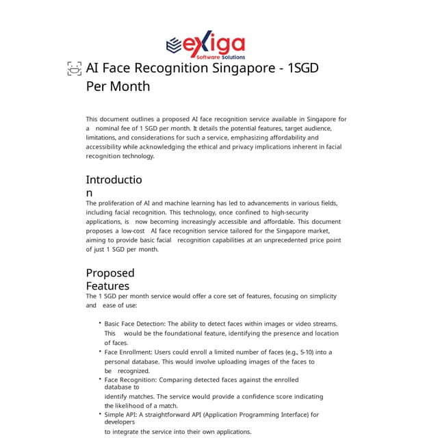 AI Face Recognition Singapore - 1SGD Per Month.pptx