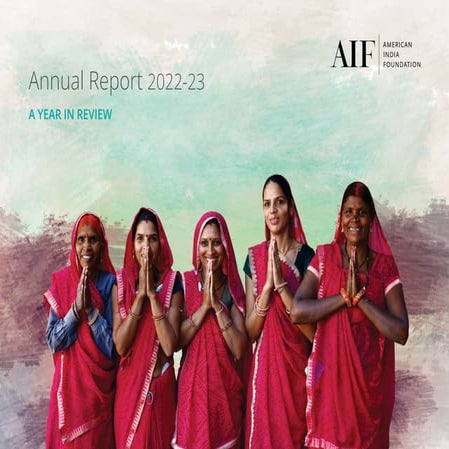 American India Foundation (AIF) Annual Report 2022-23 | Impact ...