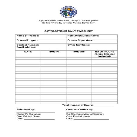Ojt evaluation | DOC