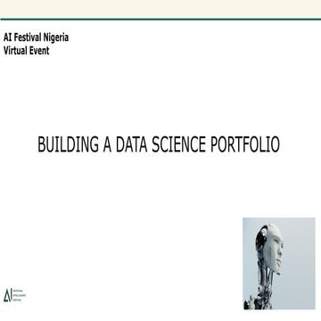 Building a Data Science portfolio | PDF