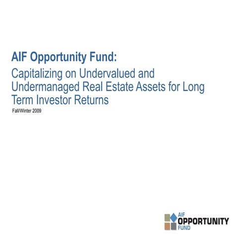 Aif Opportunity Fund | PPT