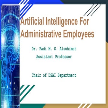 Artificial Intelligence for administrative employes | PPTX