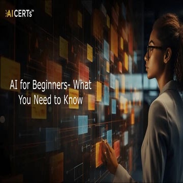 AI for Beginners - What You Need to Know | PPTX