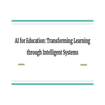 AI for Education Transforming Learning through Intelligent Systems.pdf