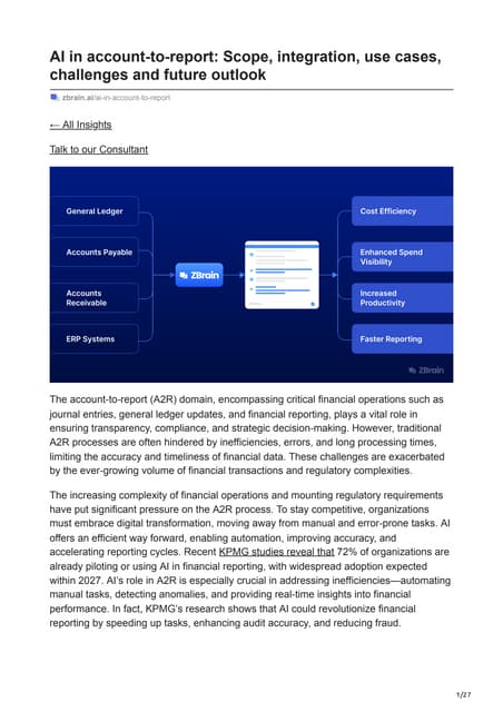 Optimising Your Record-To-Report Function | PDF