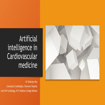 Artifical intelligence in cardiovascular medicine | PPTX