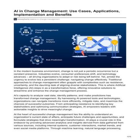 AI in Change Management Use Cases Applications Implementation and ...
