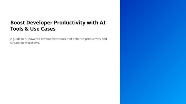 Cursor - AI Code Editor: Revolutionizing Coding with AI-Powered Tools | PPTX