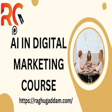 AI in Digital Marketing course training in Hyderabad | PPT