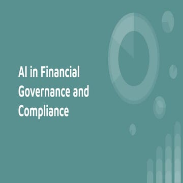 Ai In Financial Governance And Compliance Pdf