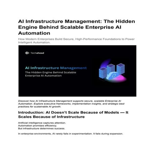 AI Infrastructure Management_ The Hidden Engine Behind Scalable ...