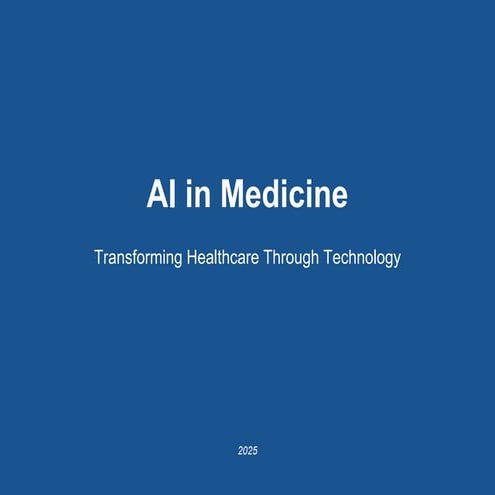 AI in Medicine stategy 2030 master ideas | PDF