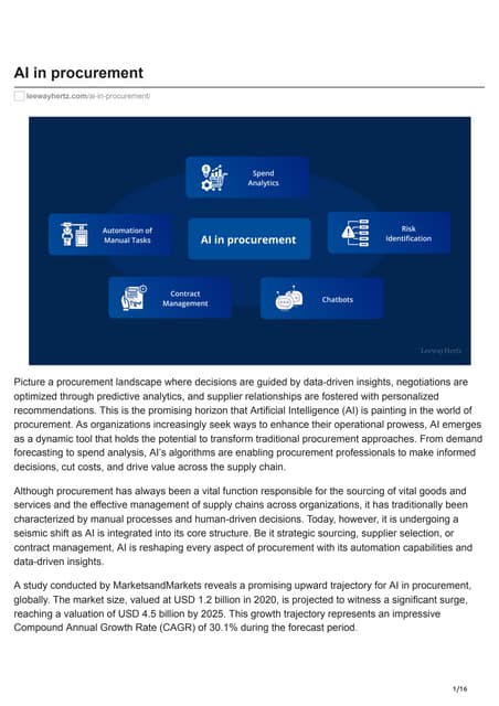 Generative AI in Procurement Market_ Redefining Vendor Management.pdf