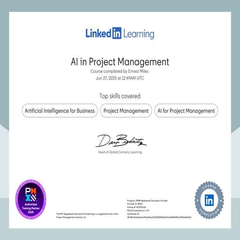AI in Project Management (PMI)®.pdf EMiles | PDF