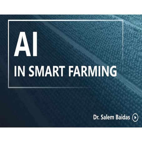 Smart farming ppt. | PPTX
