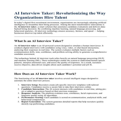 AI Interview Taker: AI Interview Taker.pdf