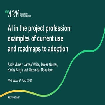 AI in the project profession: examples of current use and roadmaps to ...