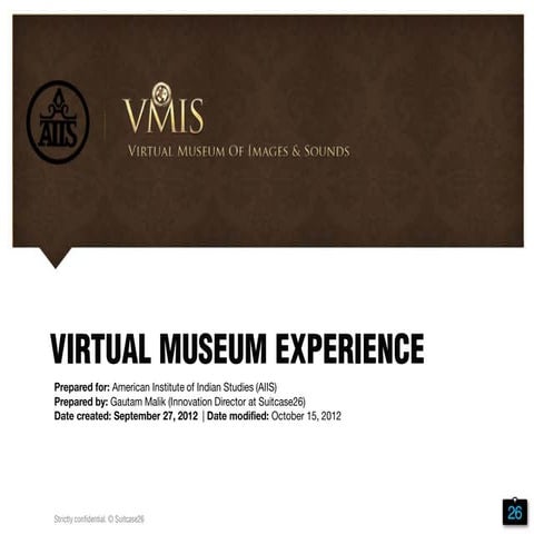 Designing a virtual museum experience | PPT
