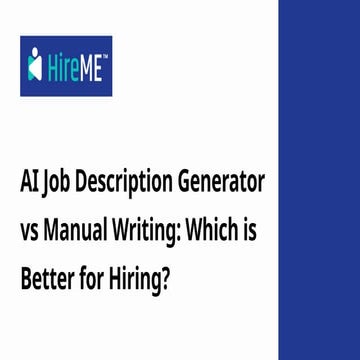 AI Job Description Generator vs Manual Writing Which is Better for ...