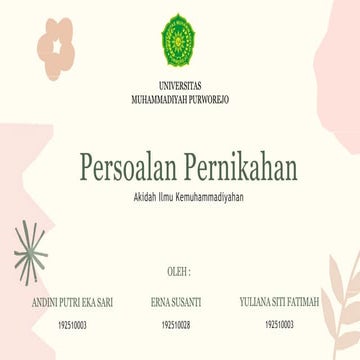 AIK 6 PERSOALAN PERNIKAHAN KELOMPOK 7.pptx
