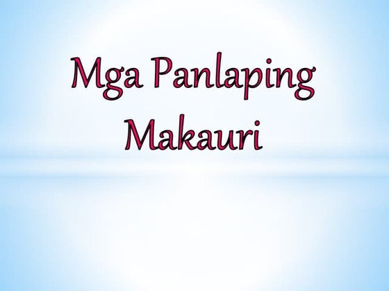 Paglalapi | PPT