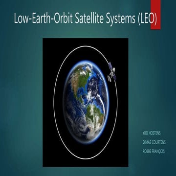 AI Low-Earth-Orbit satellite systems | PPTX