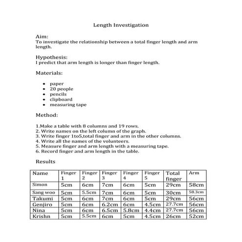 Measurement investigations | DOCX