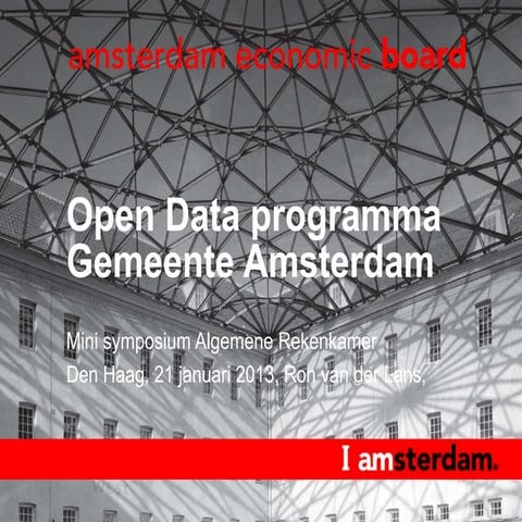 Presentatie symposium open spending algemene rekenkamer (Ron van der Lans) | PPT