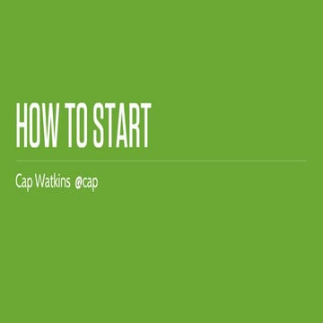 How to Start | PPT