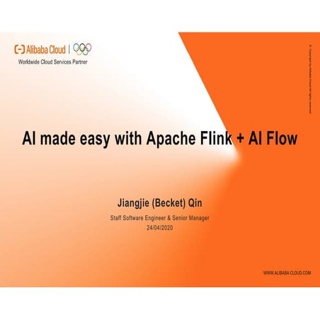 Ai Made Easy With Flink Ai Flow Ppt