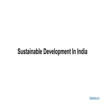 Sustainable Development in India .pptx