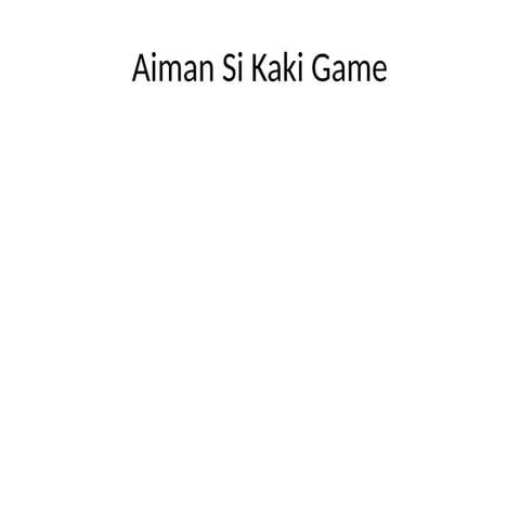 AIMAN GAMING BUDAK AIMAN SUKA MAIN GAME SAMPAI DIA KENA MARAH | PPTX