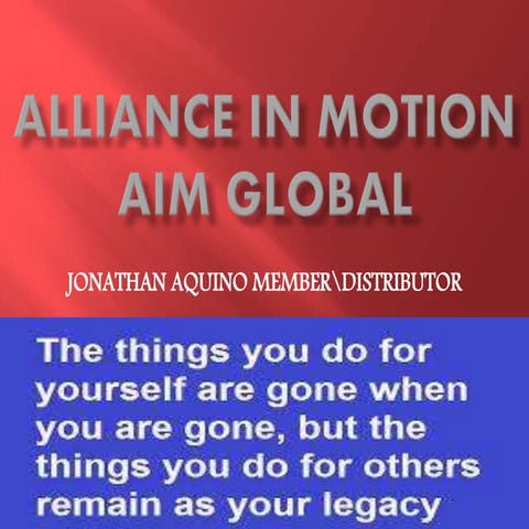 Aim Global International Marketing Plan Pptx