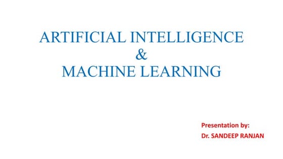 Machine Learning And Artificial Intelligence Ppt