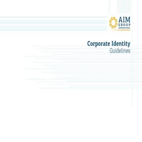 Aim Group International | Logo Guide | PDF