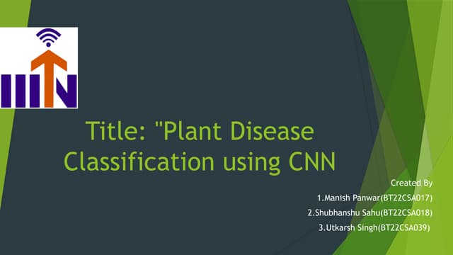 Detection of plant diseases | PPT