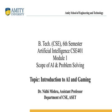 Ai Module 1 Lecture 1 Pptx