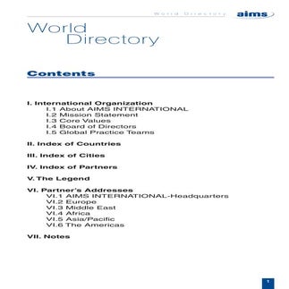 Aims International Office Directory | PDF
