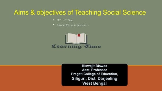 IMPORTANCE OF SOCIAL SCIENCE | PPT