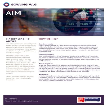 Gowling WLG LSE AIM IPO Guide - Irokotv 2019 | PDF