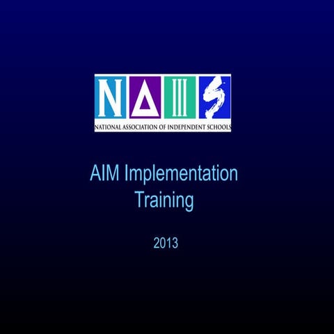 Aim training2013 | PPT
