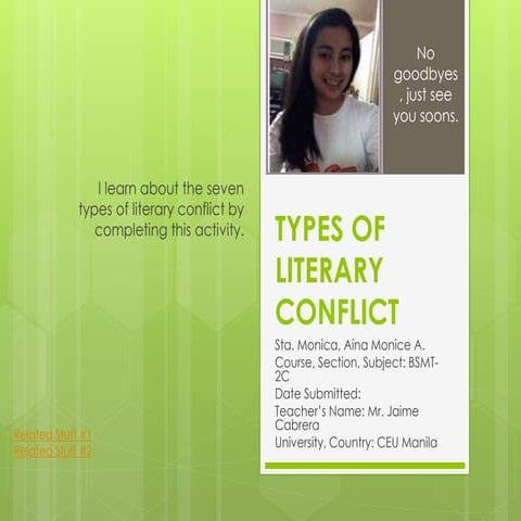 Types of Literary Conflict | PPTX | Roleplaying Games | Games and Puzzles