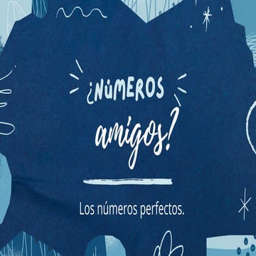 Números amigos para matemáticas de segundo de educación secundaria | PDF