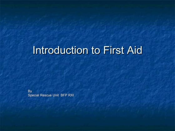 Chapter -1-.pptx | First Aid | Injuries