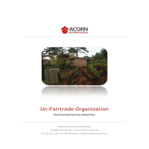 ACORN International Fairtrade Report | PDF