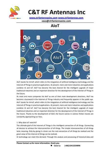 Artificial intelligence of things(AIoT): What is AIoT: AIoT ...