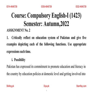 AIOU Code 1423 Solved Assignment 2 Autumn 2022.pptx